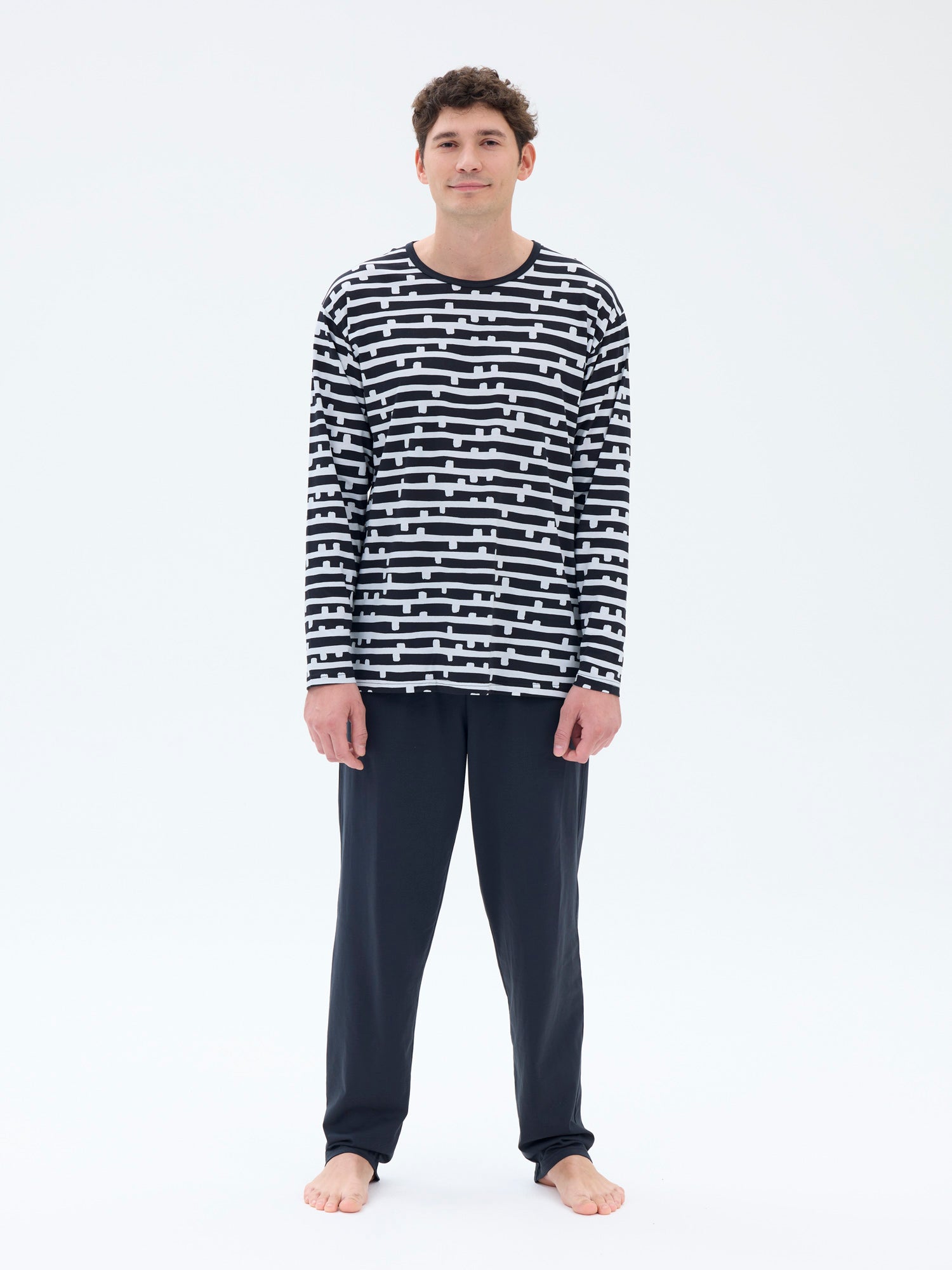 Pyjama Paju, Musta/Harmaa – Ratia